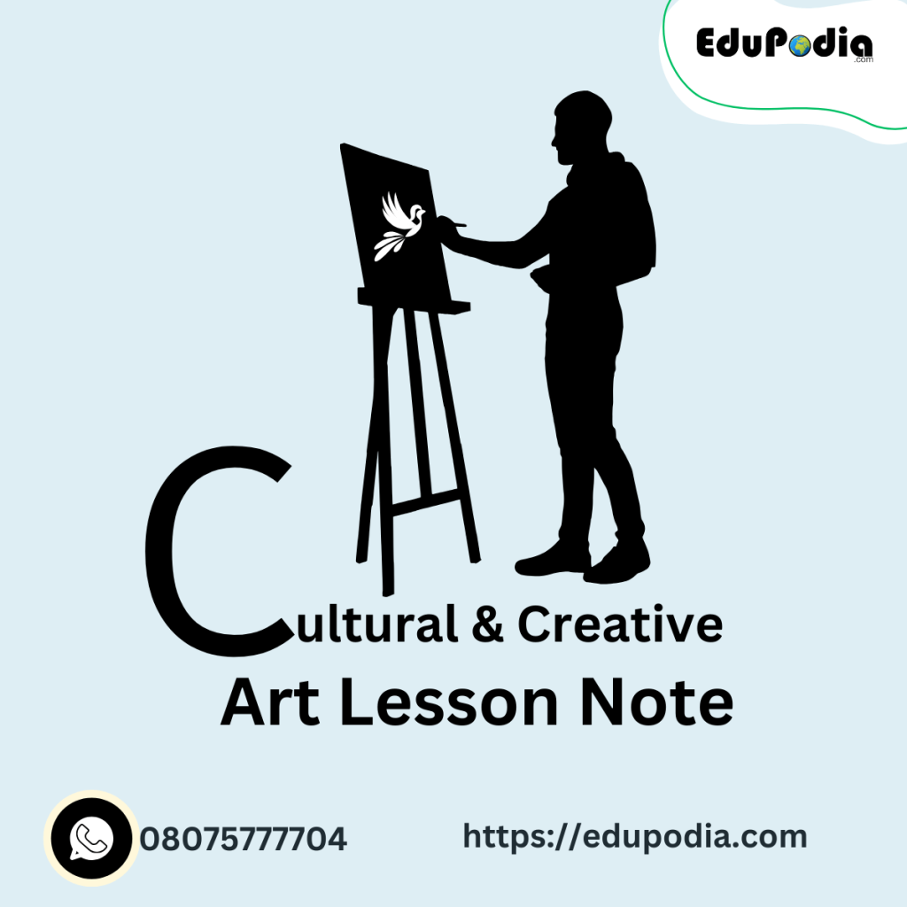 Second Term JSS3 Cultural and Creative Arts Lesson Note