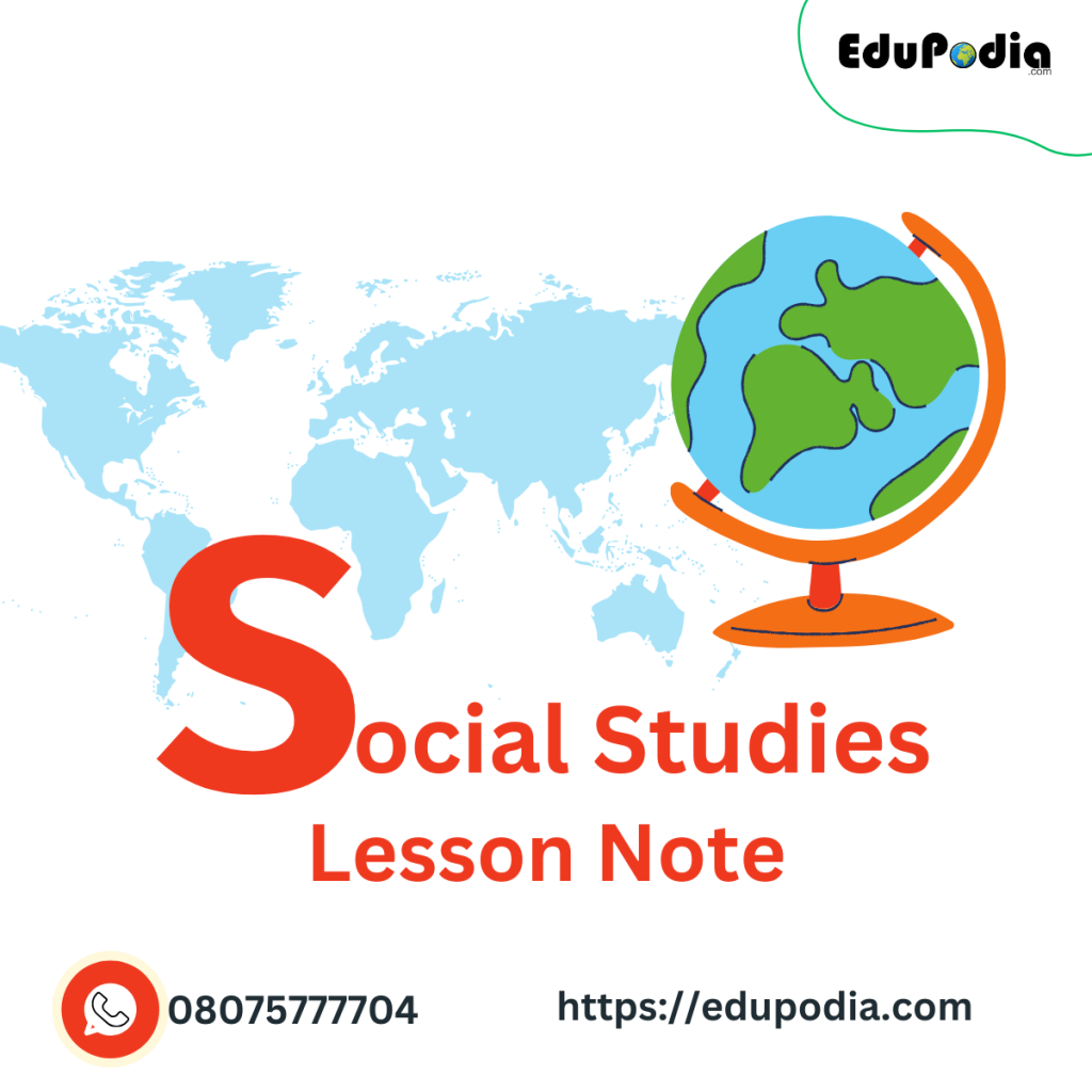 Complete JSS2 Social Studies Lesson Note
